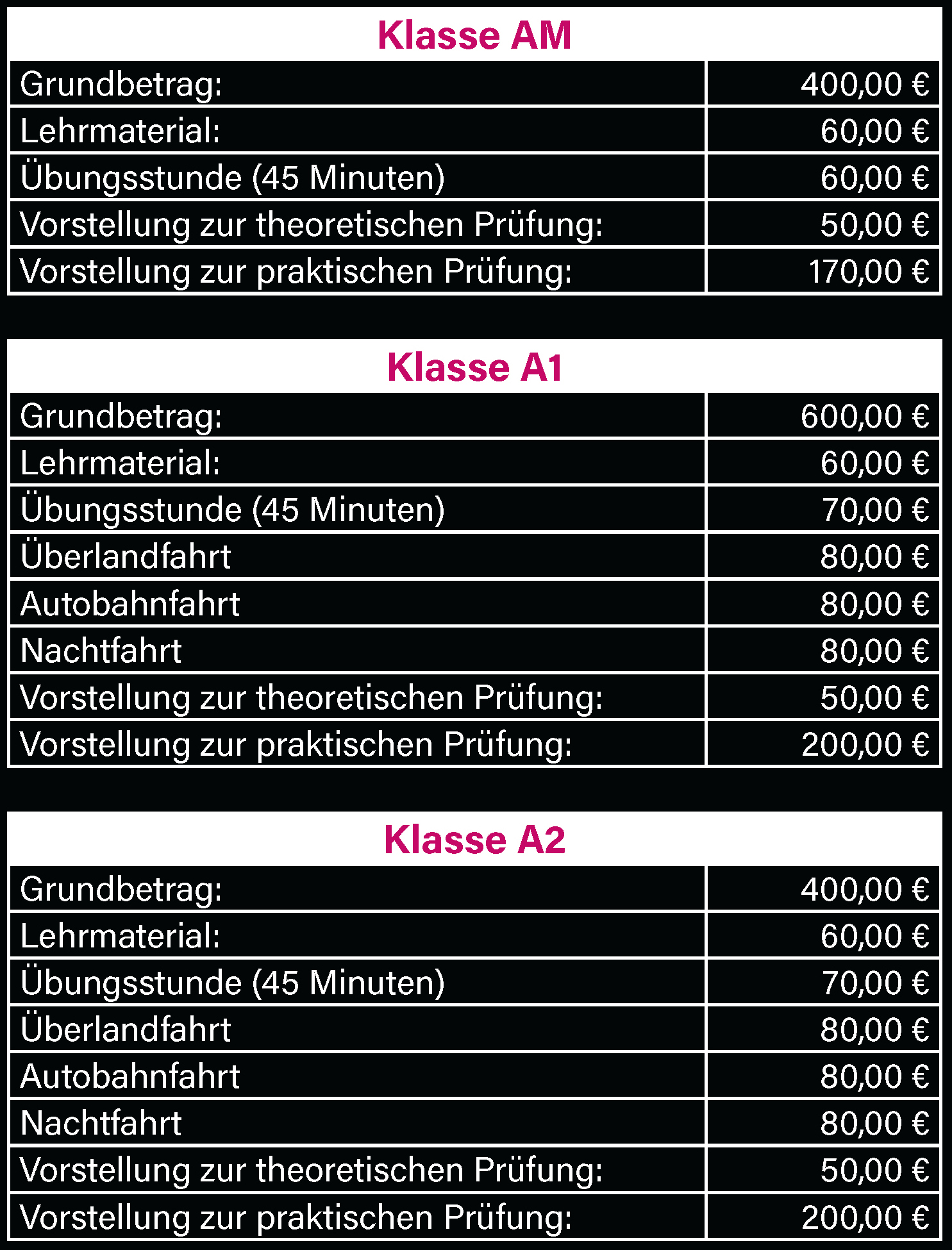 Fahrschule Karlsruhe Preise